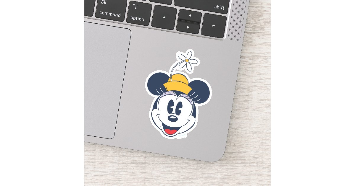 Minnie Mouse | Fun Flower Hat Sticker | Zazzle