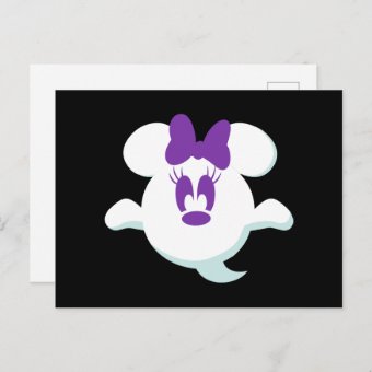 Minnie Mouse Ghost Postcard | Zazzle