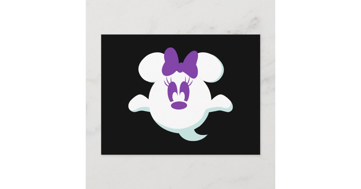 Minnie Mouse Ghost Postcard | Zazzle