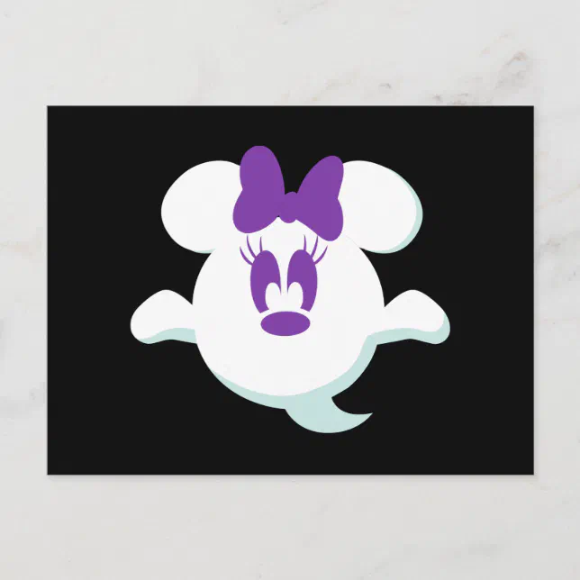 Minnie Mouse Ghost Postcard | Zazzle