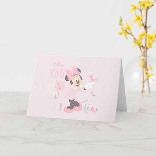 Minnie Mouse - Hello You Card | Zazzle