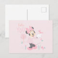 Minnie Mouse - Hello You Postcard | Zazzle
