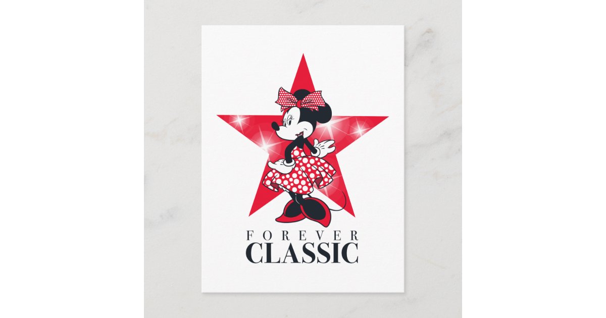 Minnie Mouse | Hollywood - Forever Classic Postcard | Zazzle