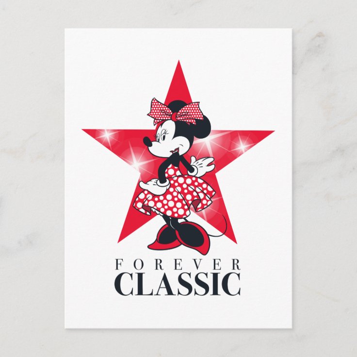 Minnie Mouse | Hollywood - Forever Classic Postcard | Zazzle