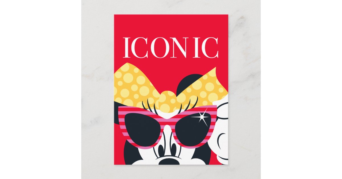 Minnie Mouse | Hollywood - Iconic Mouse Postcard | Zazzle