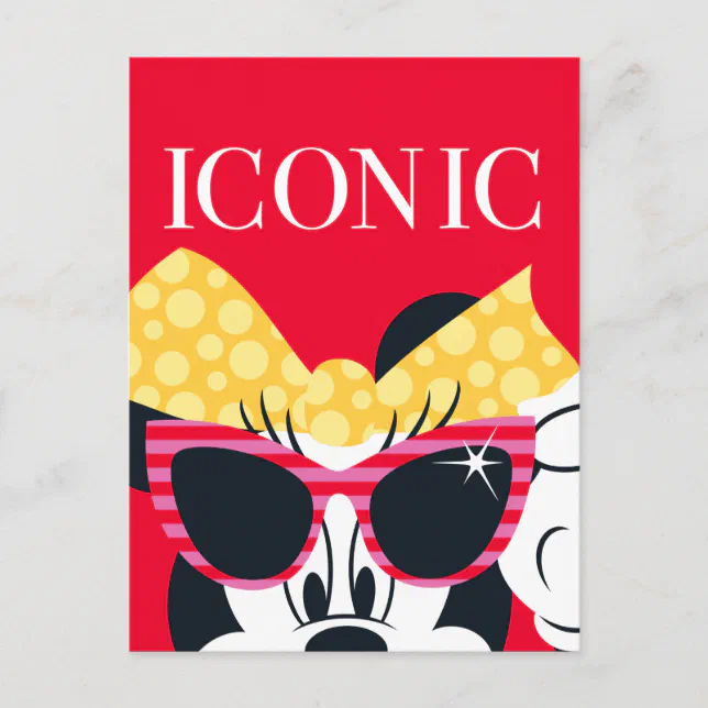 Minnie Mouse | Hollywood - Iconic Mouse Postcard | Zazzle