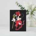 Minnie Mouse in Devil Costume Postcard | Zazzle