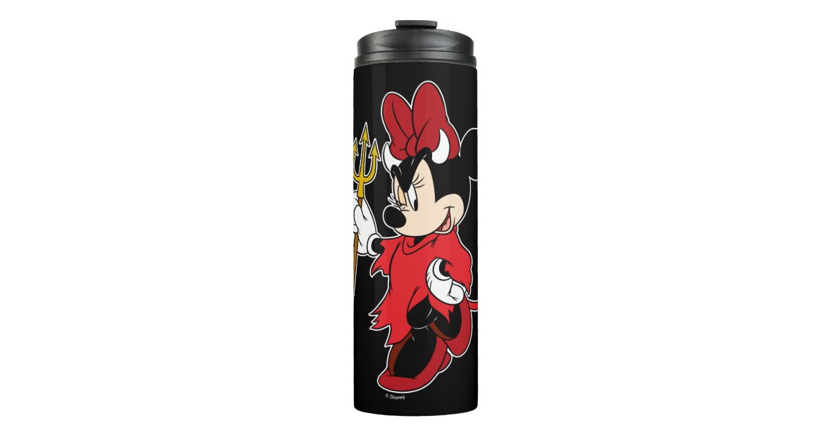 Minnie Mouse in Devil Costume Thermal Tumbler | Zazzle