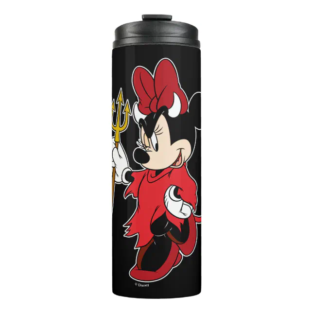 Minnie Mouse in Devil Costume Thermal Tumbler | Zazzle