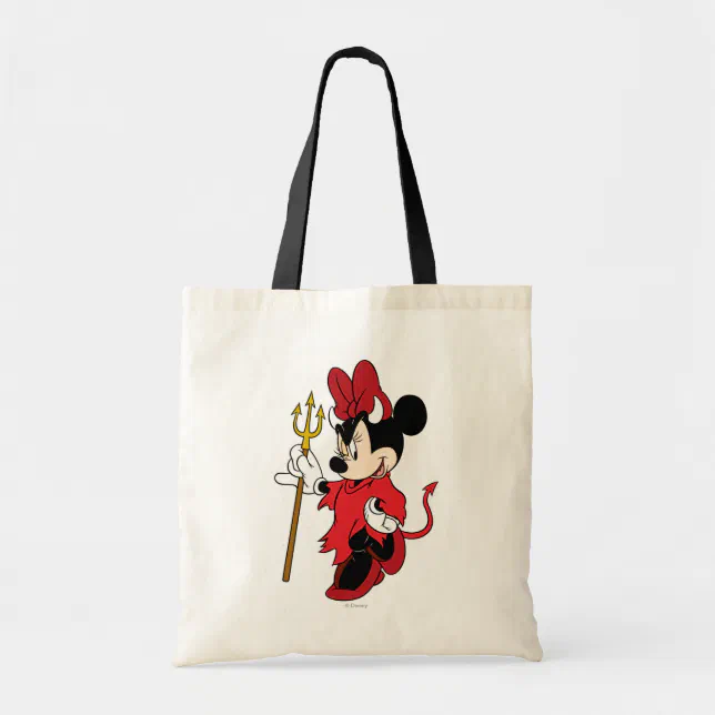 Minnie Mouse in Devil Costume Tote Bag | Zazzle