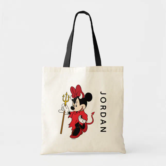 Minnie Mouse in Devil Costume Tote Bag | Zazzle