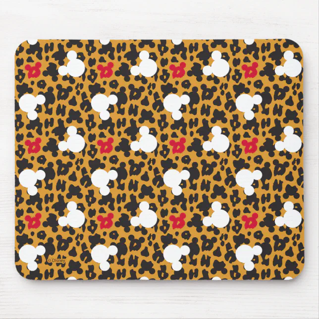 Minnie Mouse | Leopard Pattern Mouse Pad | Zazzle