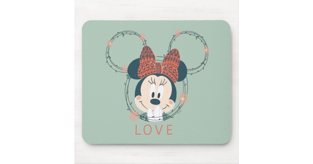 Minnie Mouse | Love Mouse Pad | Zazzle