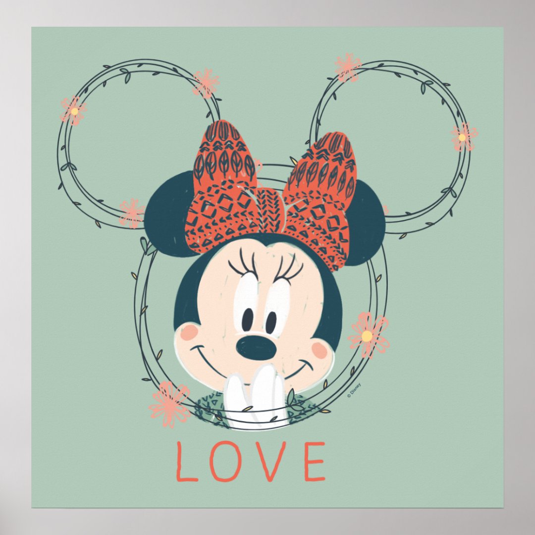 Minnie Mouse | Love Poster | Zazzle