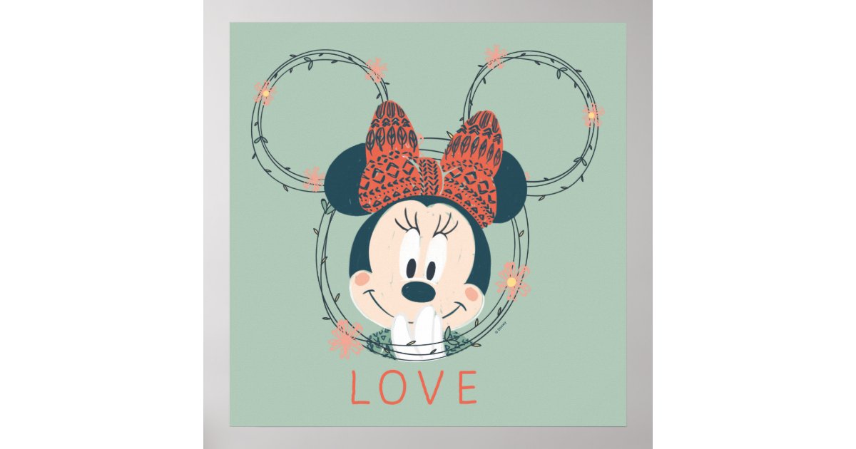 Minnie Mouse | Love Poster | Zazzle