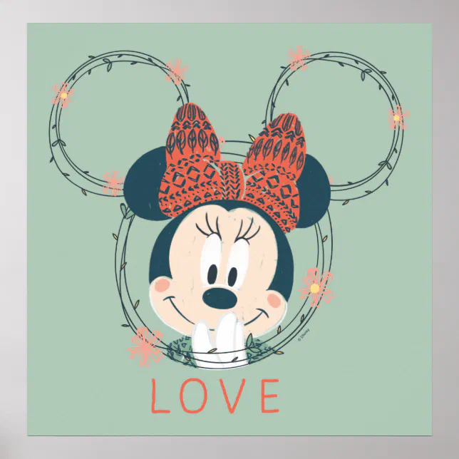 Minnie Mouse | Love Poster | Zazzle