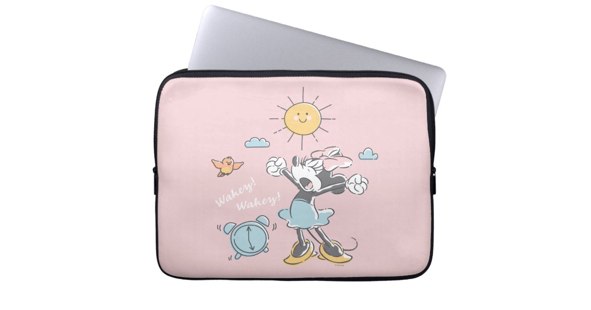 Minnie Mouse | Morning Wake Up Laptop Sleeve | Zazzle