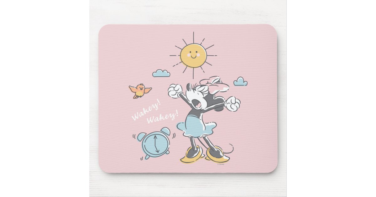 Minnie Mouse | Morning Wake Up Mouse Pad | Zazzle