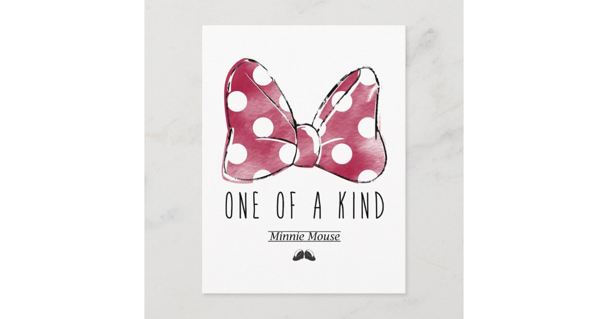 Minnie Mouse | One Of A Kind Postcard | Zazzle