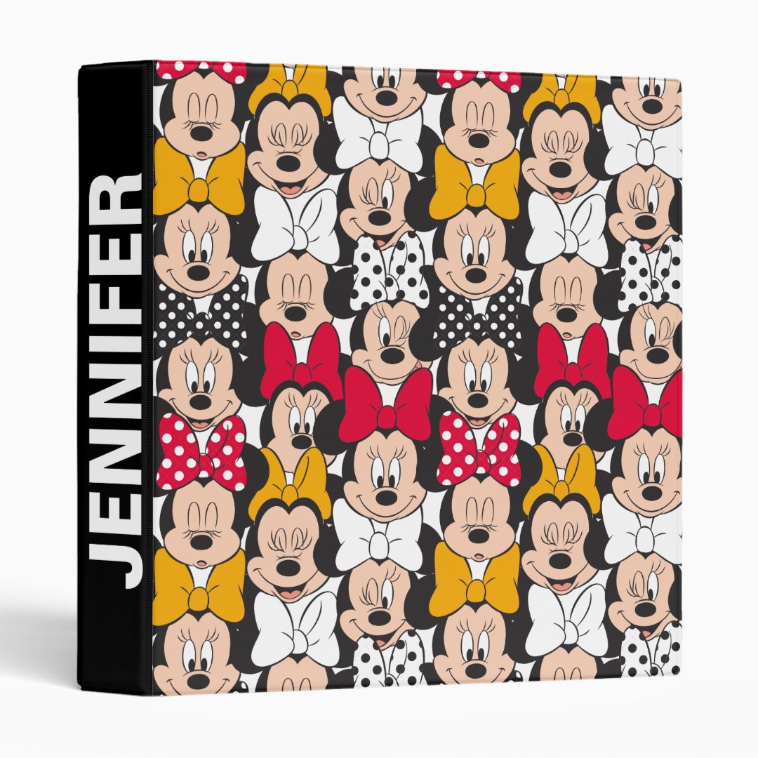 Minnie Mouse | Pattern Binder | Zazzle