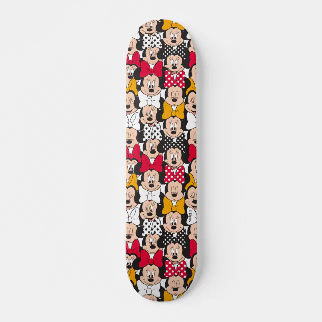 Minnie Mouse | Pattern Skateboard | Zazzle