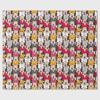 Minnie Mouse | Pattern Wrapping Paper | Zazzle