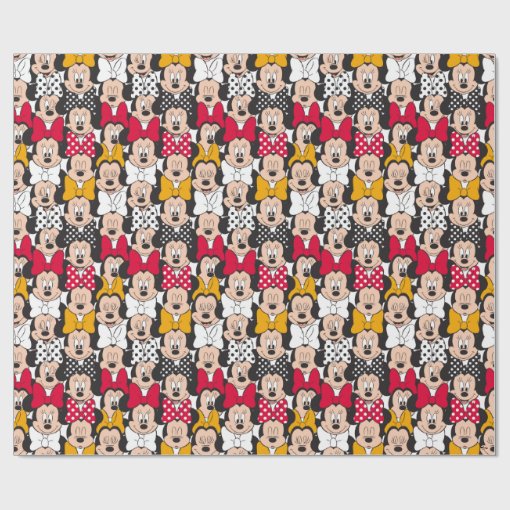 Minnie Mouse | Pattern Wrapping Paper | Zazzle