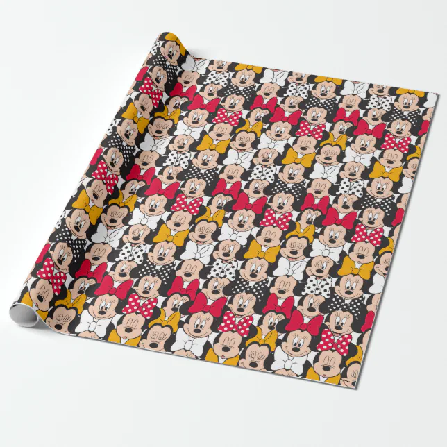 Minnie Mouse | Pattern Wrapping Paper | Zazzle