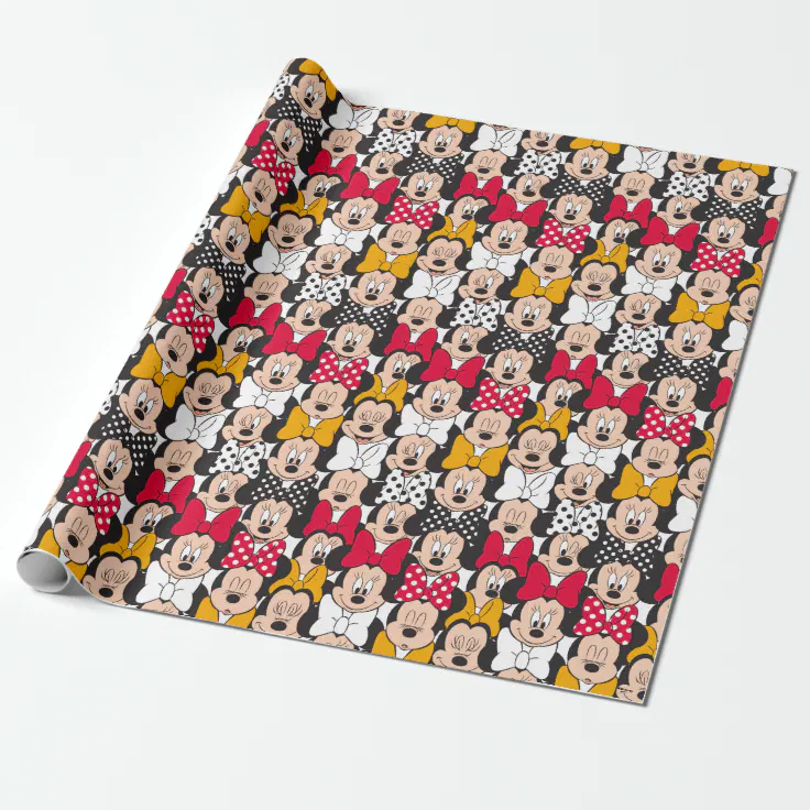 Minnie Mouse | Pattern Wrapping Paper | Zazzle