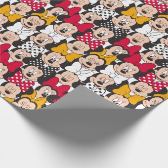 Minnie Mouse | Pattern Wrapping Paper | Zazzle