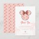 Minnie Mouse | Pink Mermaid Birthday Thank You Card | Zazzle