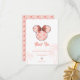 Minnie Mouse | Pink Mermaid Birthday Thank You Card | Zazzle