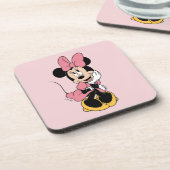 Minnie Mouse | Posing in Pink Beverage Coaster | Zazzle