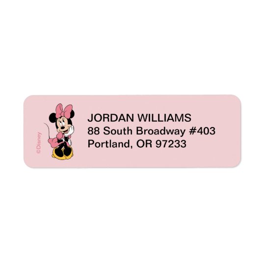 Minnie Mouse | Posing in Pink Label | Zazzle.com