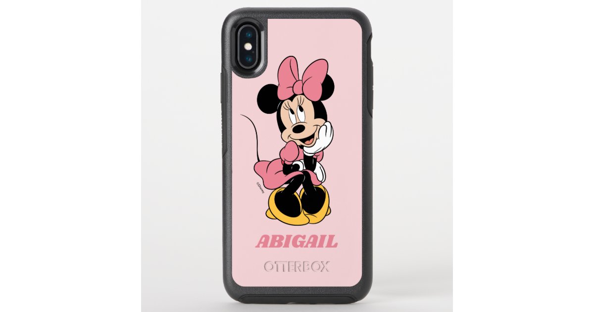 Minnie Mouse | Posing in Pink OtterBox iPhone Case | Zazzle.com
