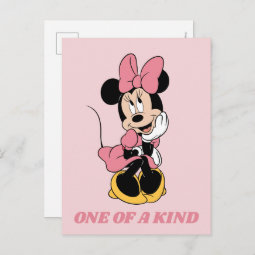 Minnie Mouse | Posing in Pink Postcard | Zazzle