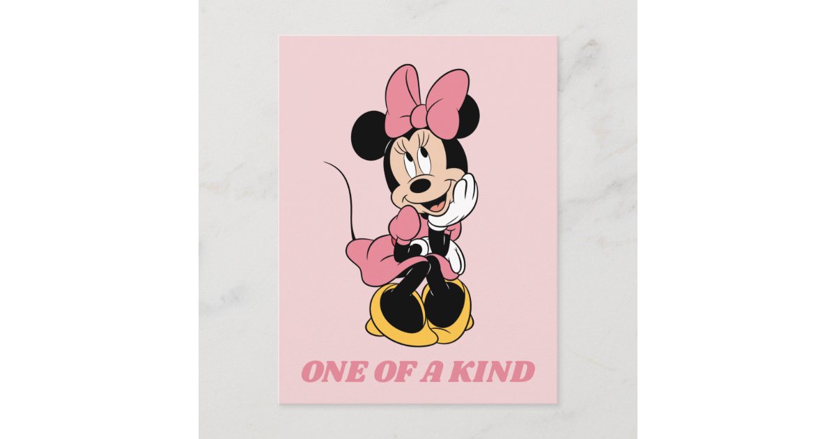 Minnie Mouse | Posing in Pink Postcard | Zazzle