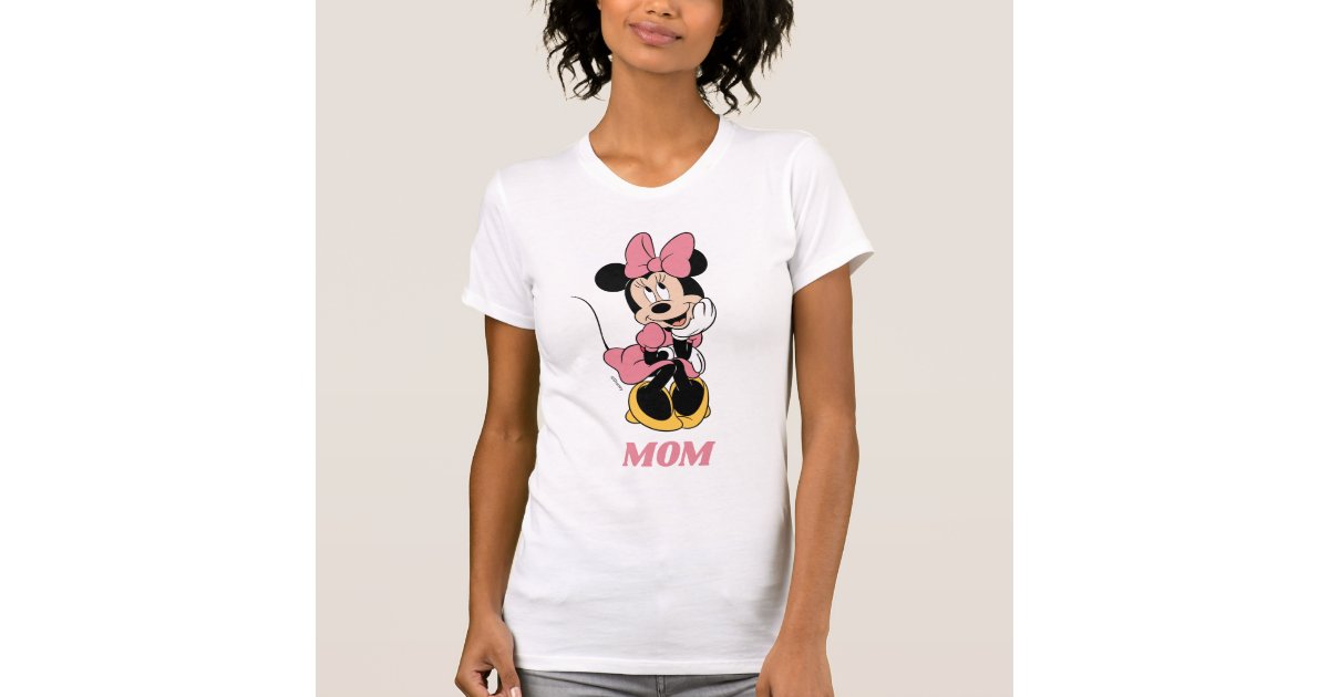 Minnie Mouse | Posing in Pink T-Shirt | Zazzle