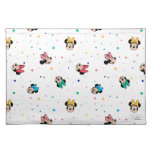 Minnie Mouse Rainbow Bow Pattern Fabric | Zazzle