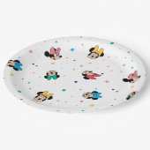 Minnie Mouse Rainbow Bow Pattern Paper Plates | Zazzle