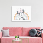 Minnie Mouse Rainbow Canvas Print | Zazzle