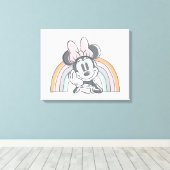 Minnie Mouse Rainbow Canvas Print | Zazzle