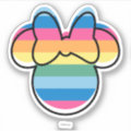Minnie Mouse | Rainbow Icon Sticker | Zazzle