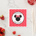 Minnie Mouse | Red & White Polka Dot Baby Shower Napkins | Zazzle