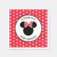 Minnie Mouse | Red & White Polka Dot Baby Shower Napkins | Zazzle