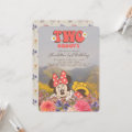 Minnie Mouse Retro Two Groovy Birthday Invitation | Zazzle