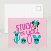 Minnie Mouse | Stuck on You Postcard | Zazzle