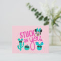 Minnie Mouse | Stuck on You Postcard | Zazzle