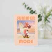 Minnie Mouse | Summer Mode Postcard | Zazzle