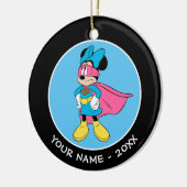 Minnie Mouse | Super Hero in Training Ceramic Ornament | Zazzle